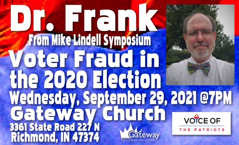 Dr. Douglas Frank comes to Richmond, Indiana - Voice of the Patriots
